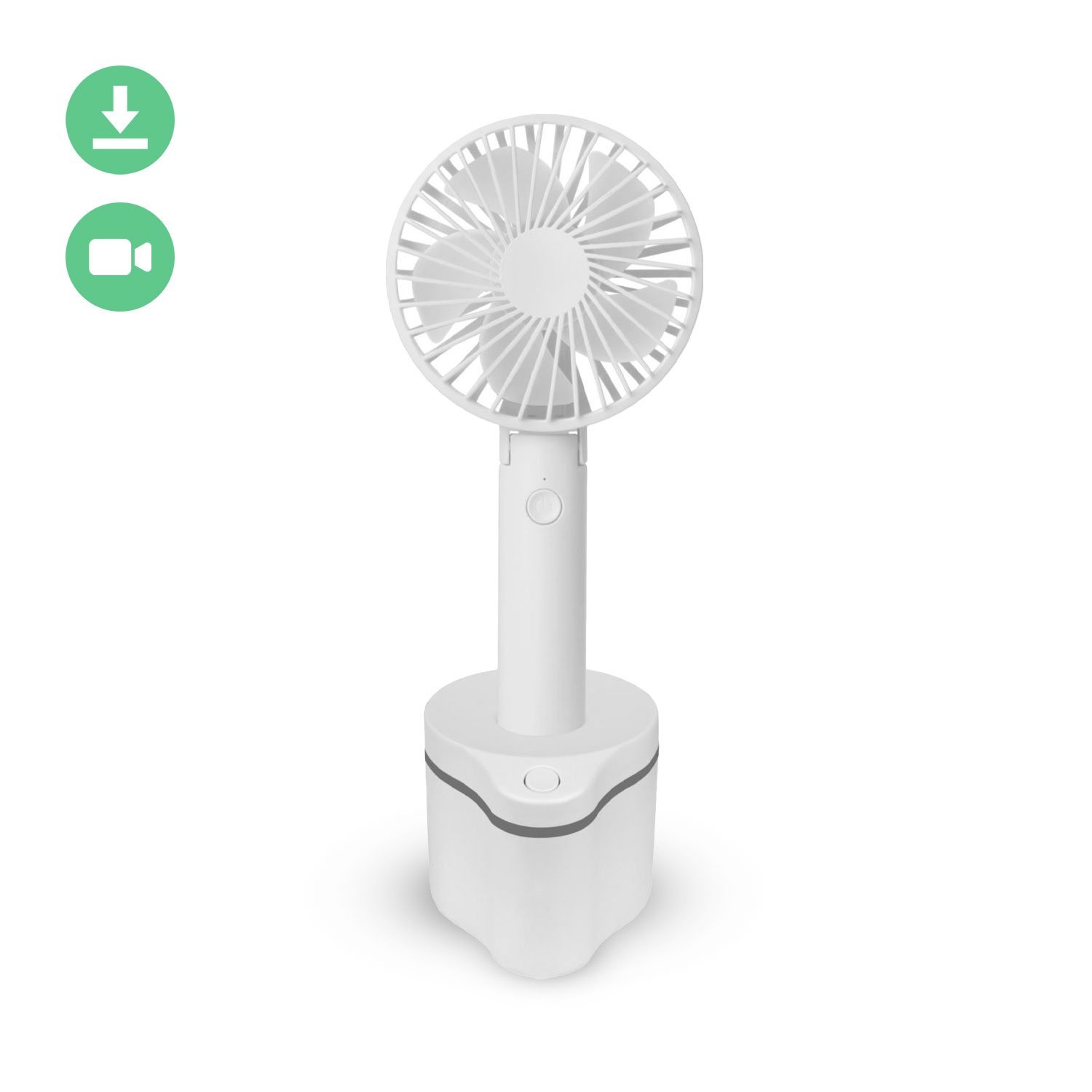FlinQ Portable Fan Docking Station Video - FlinQ Commerce