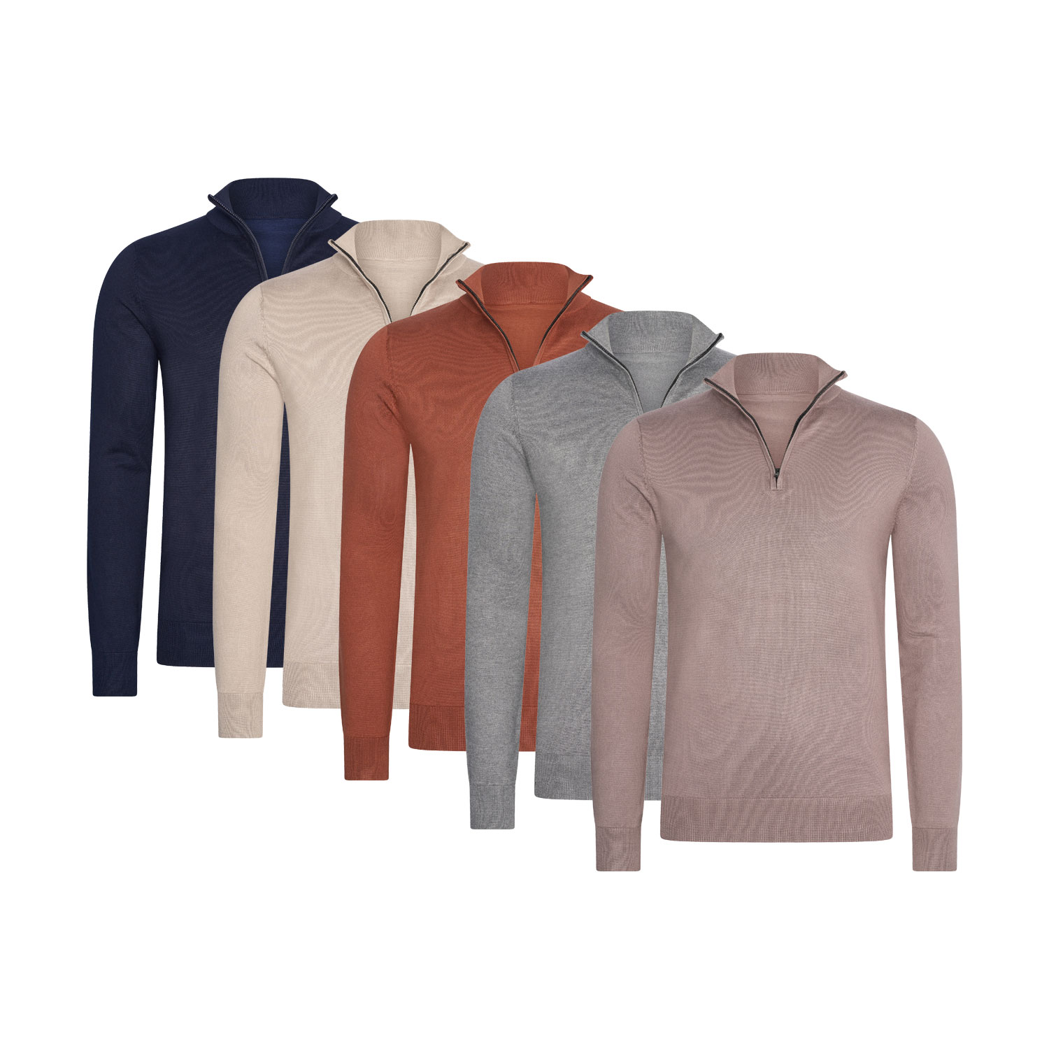 Mario Russo Zip Sweater for a timeless look